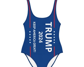 Trump 2024 One Piece Swimsuit Gift for Trump Supporters Boxer Trump ...