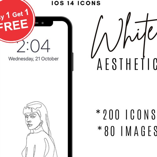 320 White App Icons PREMIUM Icon Pack for Aesthetic Light | Etsy