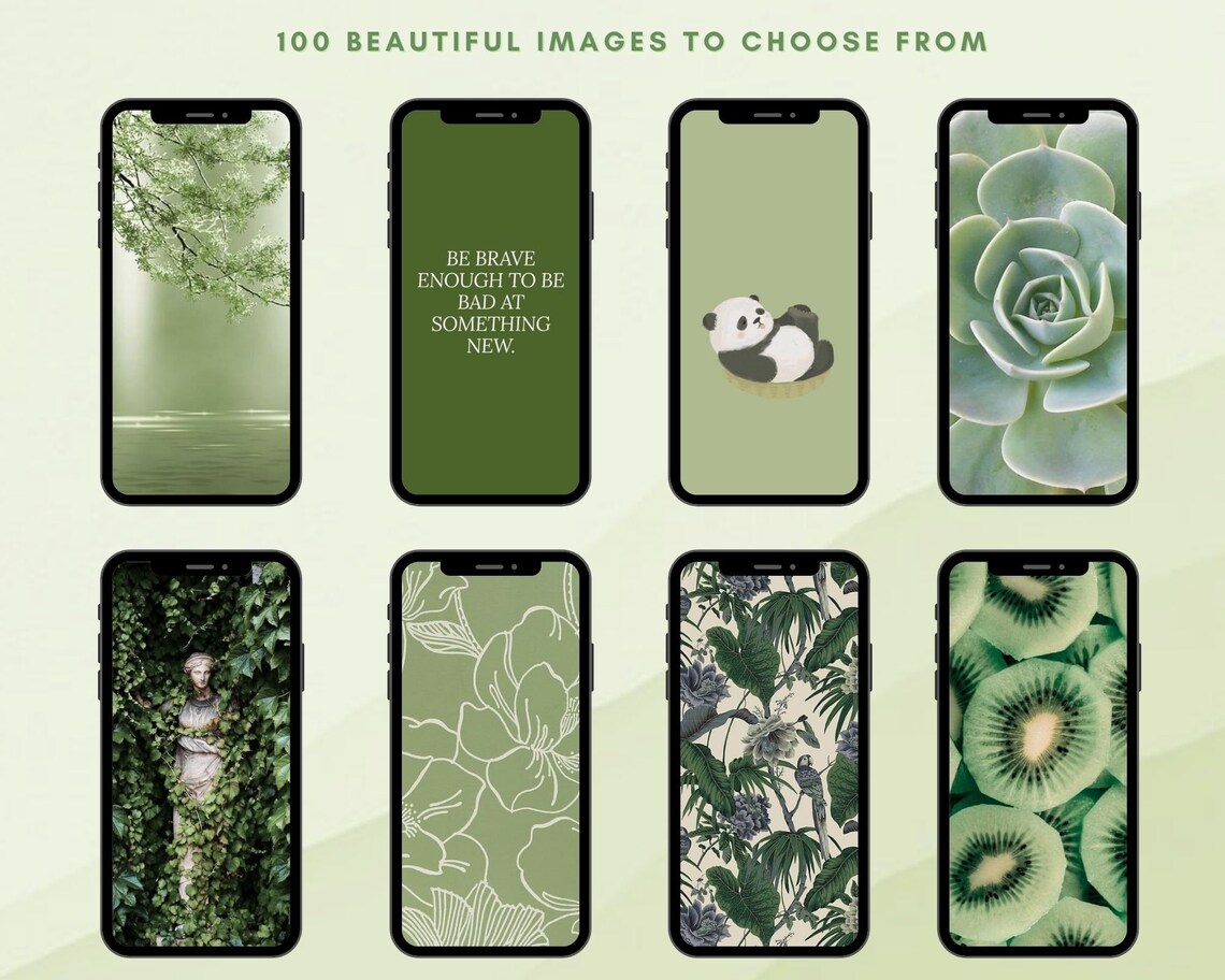 1000 iOS14 GREEN NATURE App Icons Nature Aesthetic iOS | Etsy