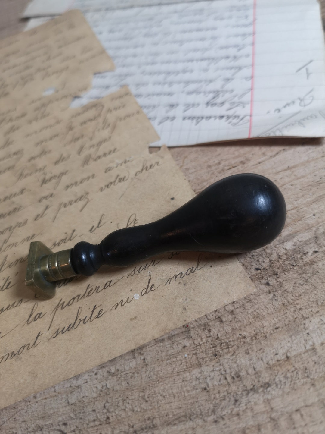 Antique French Monogram Ink Stamp Cipher or Wax Seal Initials GE - Etsy