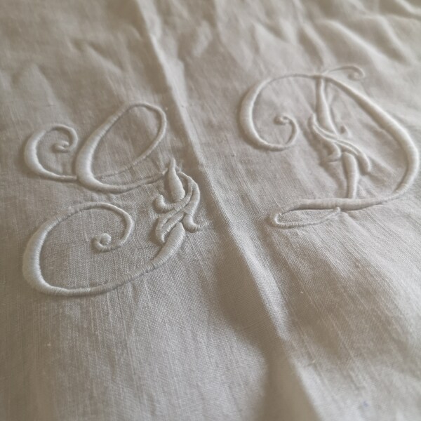 Antique Monogrammed Linens - Etsy