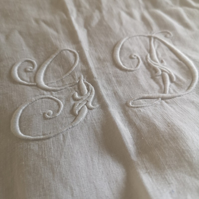 Antique Monogrammed Linens - Etsy