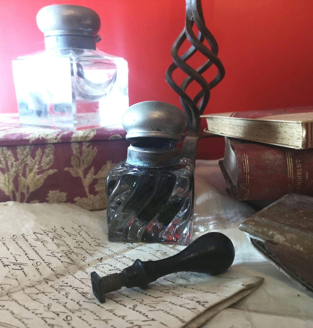 Antique French Ebonised Monogram Ink Stamp Cipher or Wax Seal Initials JD - Etsy