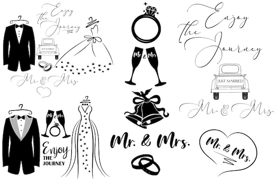 SVG Wedding Bundle/wedding Celebration SVG/ Wedding SVG - Etsy
