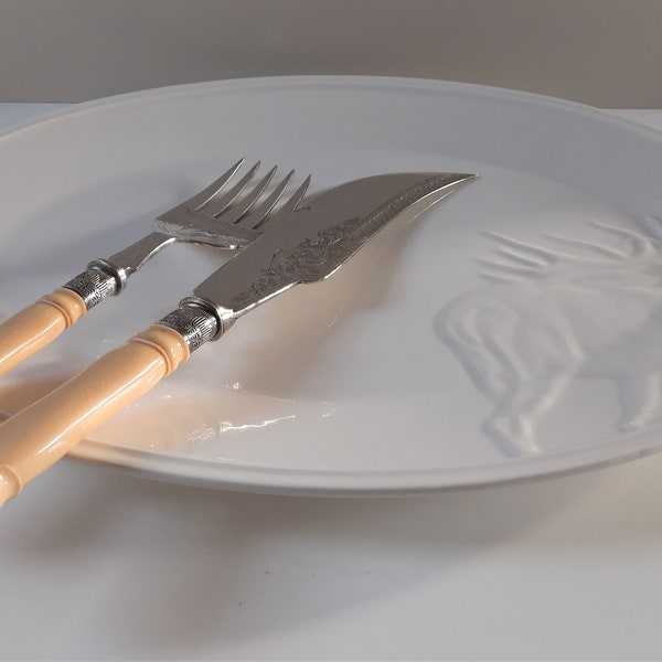 Antique Plated Fish Servers - Etsy