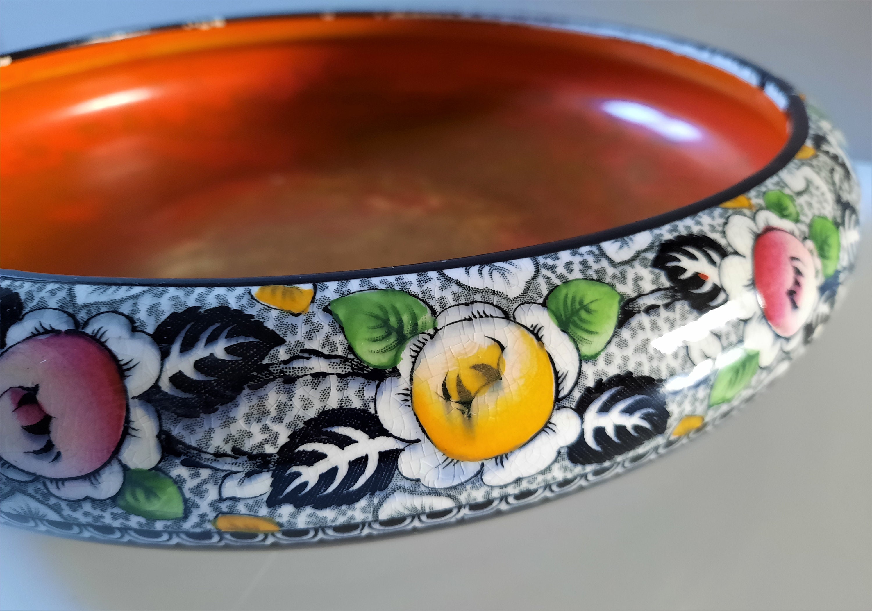 Antique Till & Sons Rosa Pottery Bowl, Gillson Ware Burslem Circa 1891 ...