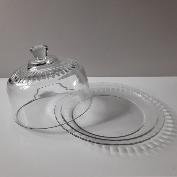 Plate and Cloche - Etsy