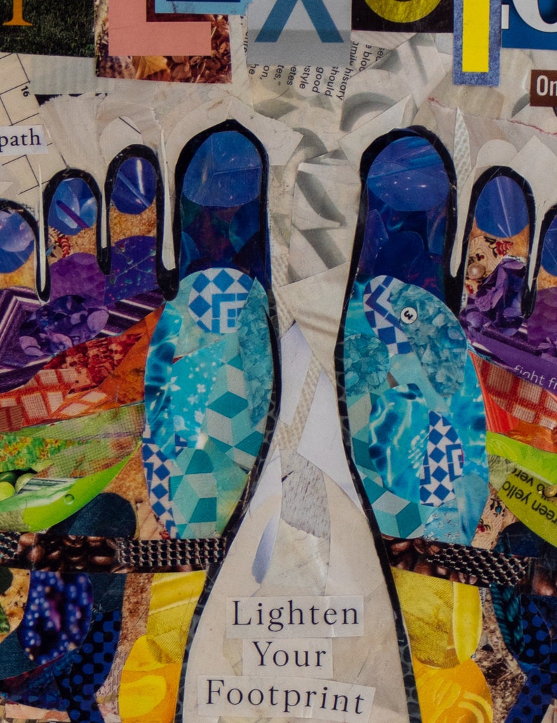 Study of Foot Massage Fine Art Collage Print - Etsy