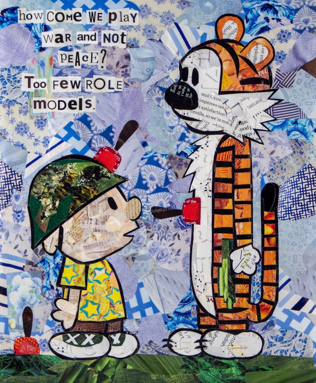 Role Models- A Calvin and Hobbes Fine Art Collage - Etsy