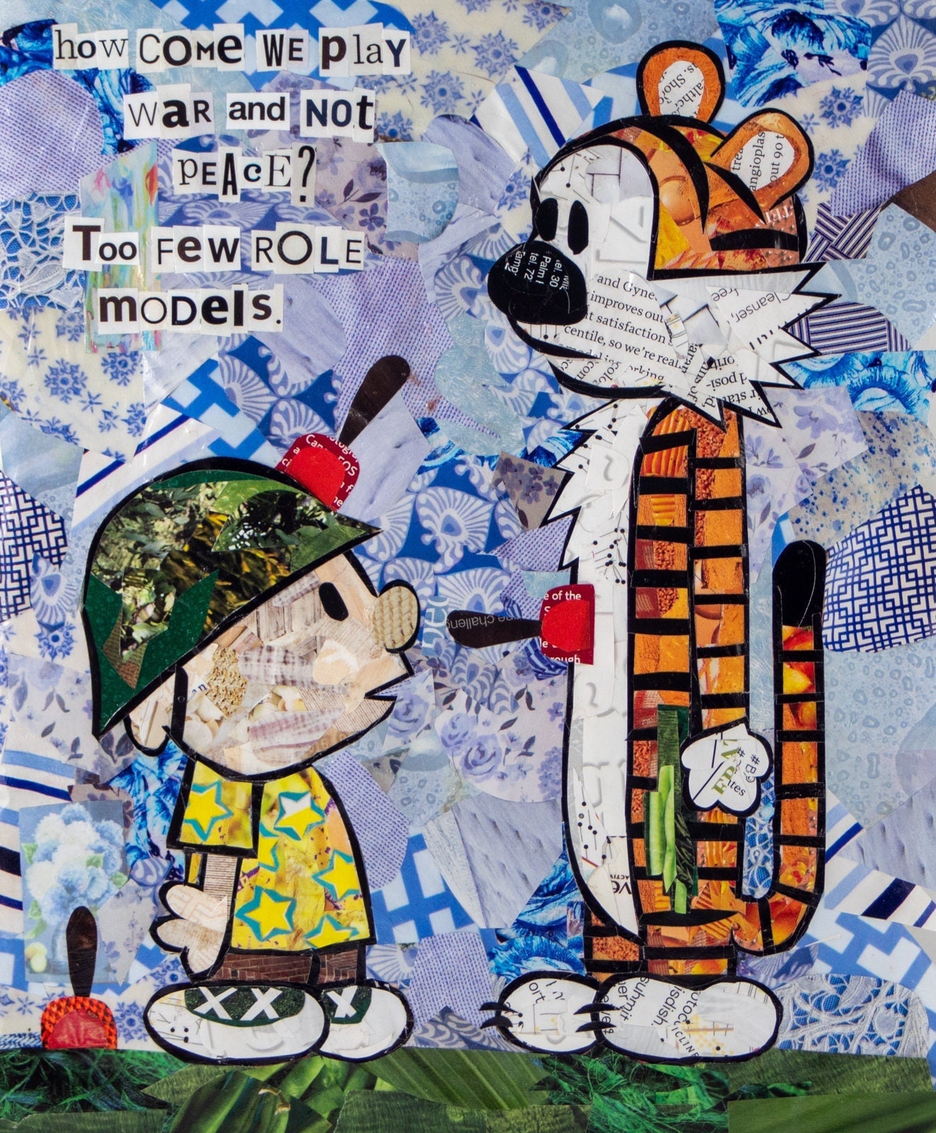 Role Models- A Calvin and Hobbes Fine Art Collage - Etsy
