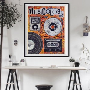 Study of Music Fine Art Collage Print - Etsy