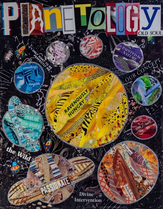 Study of the Planets Fine Art Collage Print | Etsy