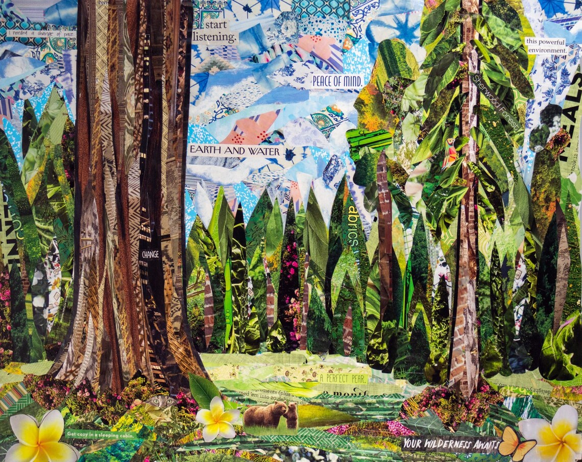 Sequoia National Park Fine Art Collage Print - Etsy