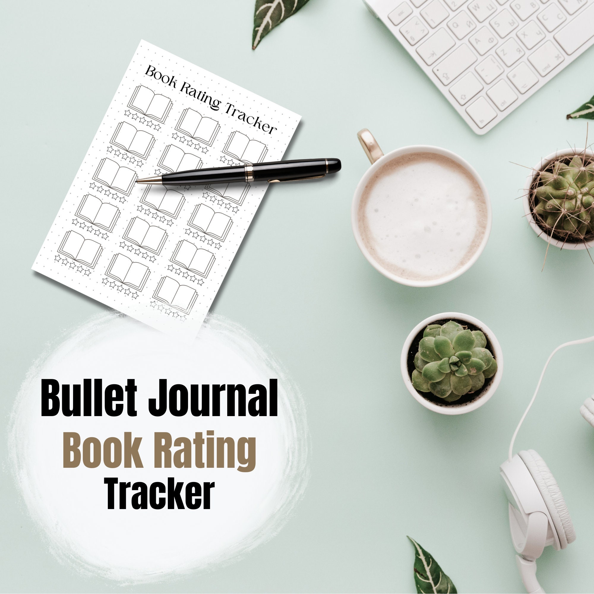 BUJO Book Review and Rating Trackers | Reading Bullet Journal Pages ...