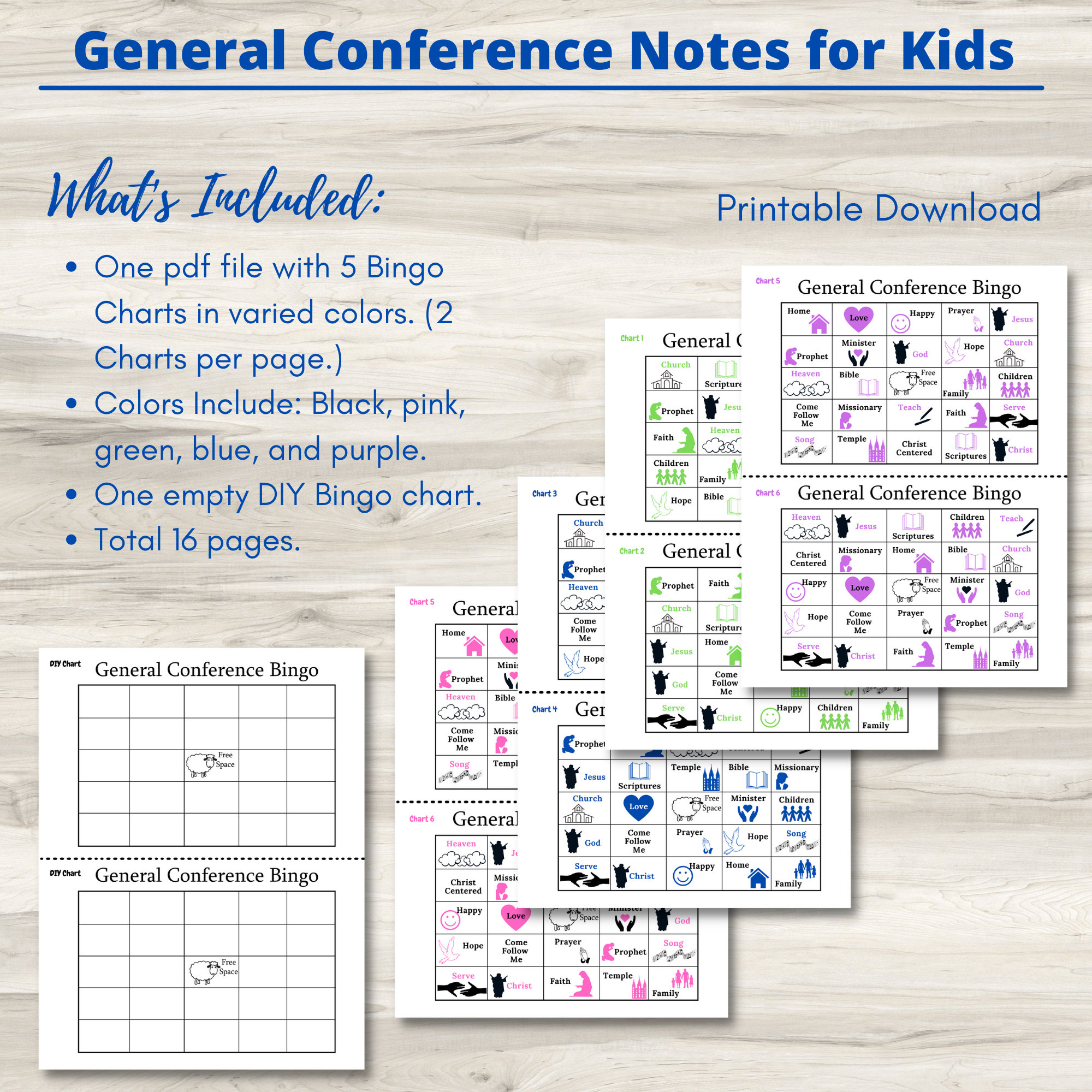 2024 General Conference Bingo Game Fun and Engaging Activity for All ...