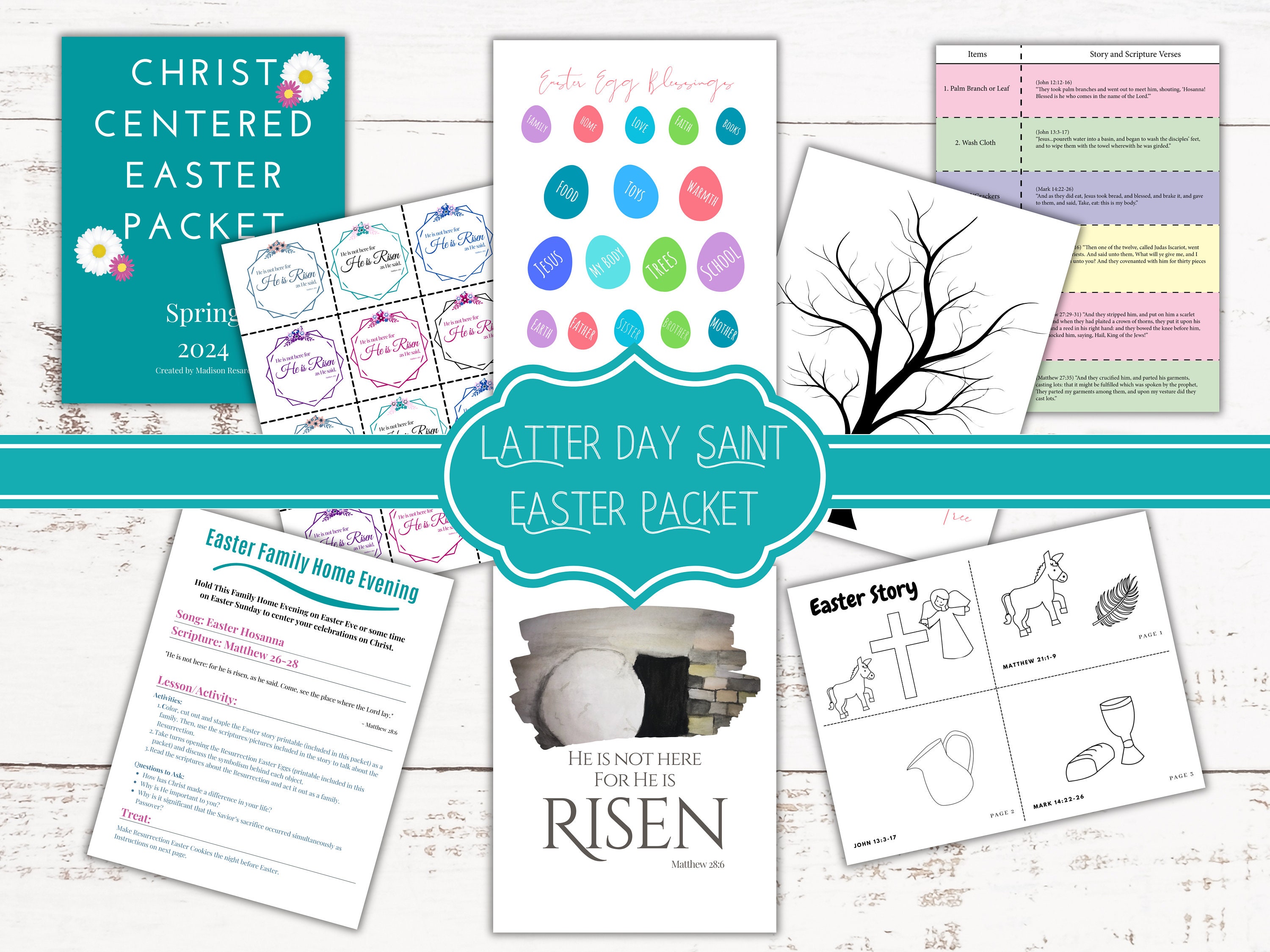 Easter Activity Packet 2024: Fun Easter Home Decor, Coloring Pages, and ...