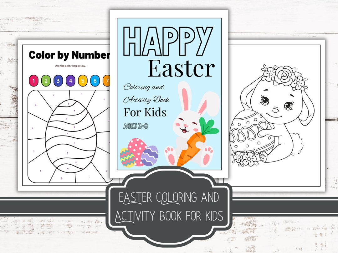 Easter Coloring and Activity Book for Kids - Ages 3-8 | Print Pages ...