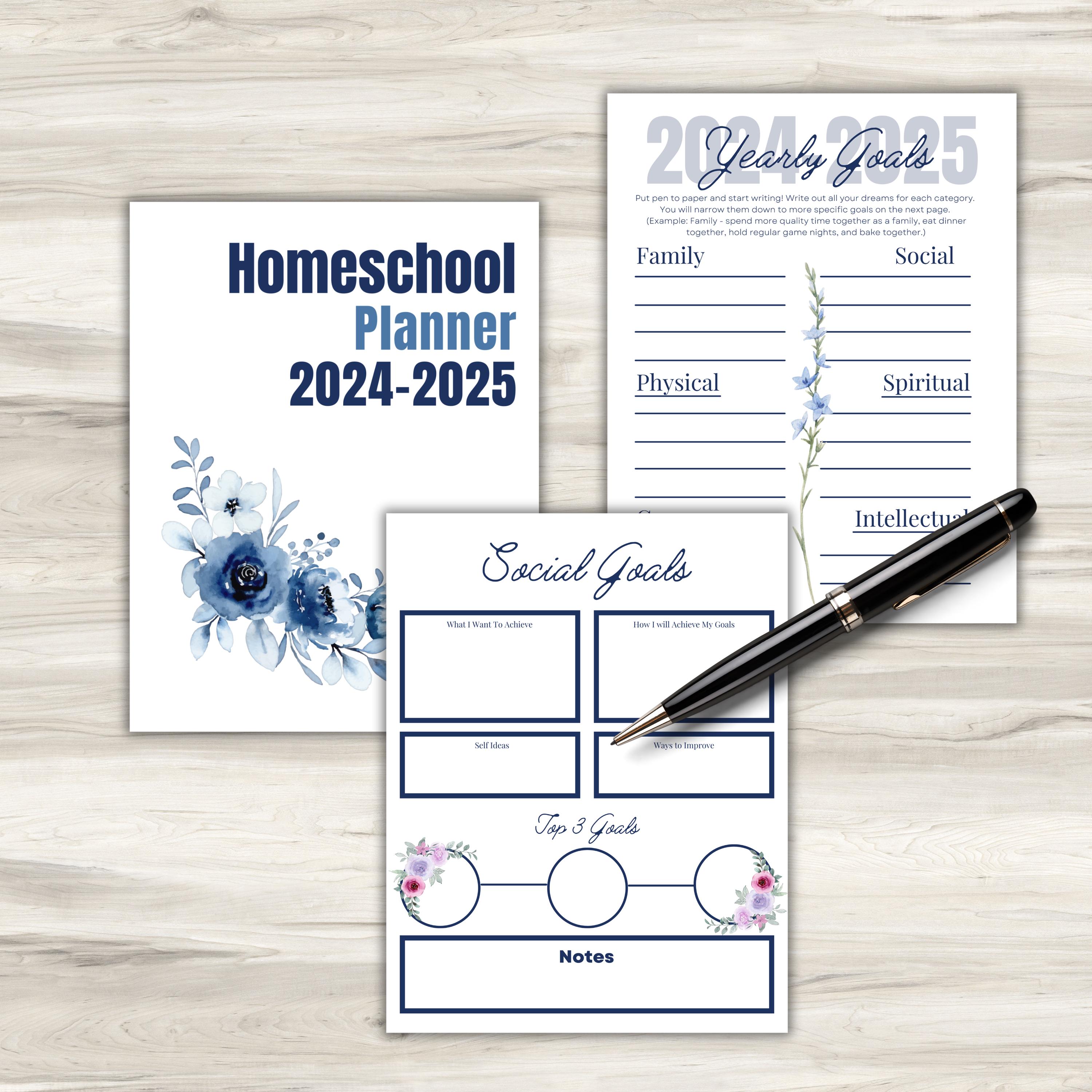 Homeschool Planner 2024-2025 - Etsy