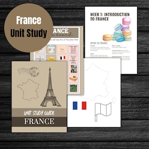 France Geography Unit Study for Ages 5-12 - Etsy