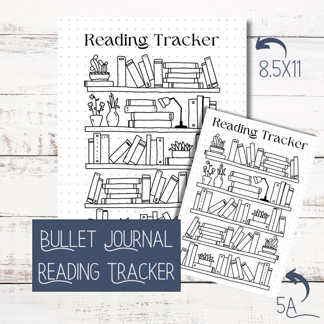 Reading Tracker Bullet Journal Reading Tracker PRINTABLE A5 Journal ...
