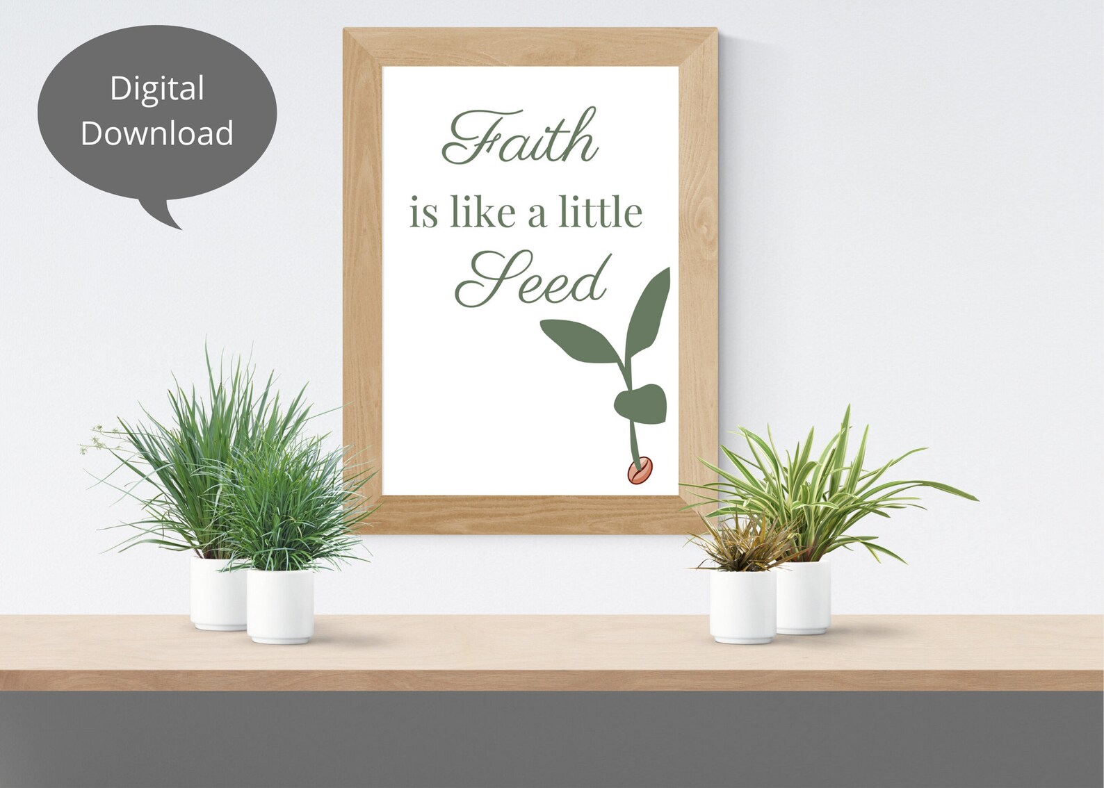 Faith is Like a Little Seed - Vibrant LDS Printables for Home Decor - Etsy