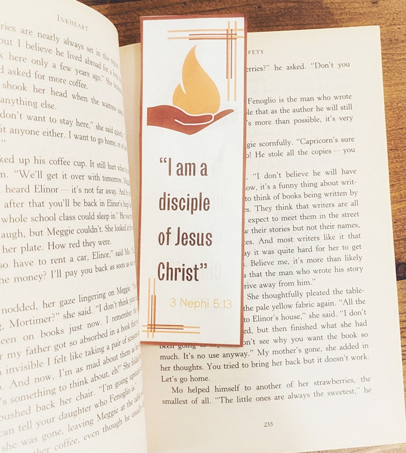 2024 LDS Youth Theme Bookmarks: Disciple of Jesus Christ Printable Set ...