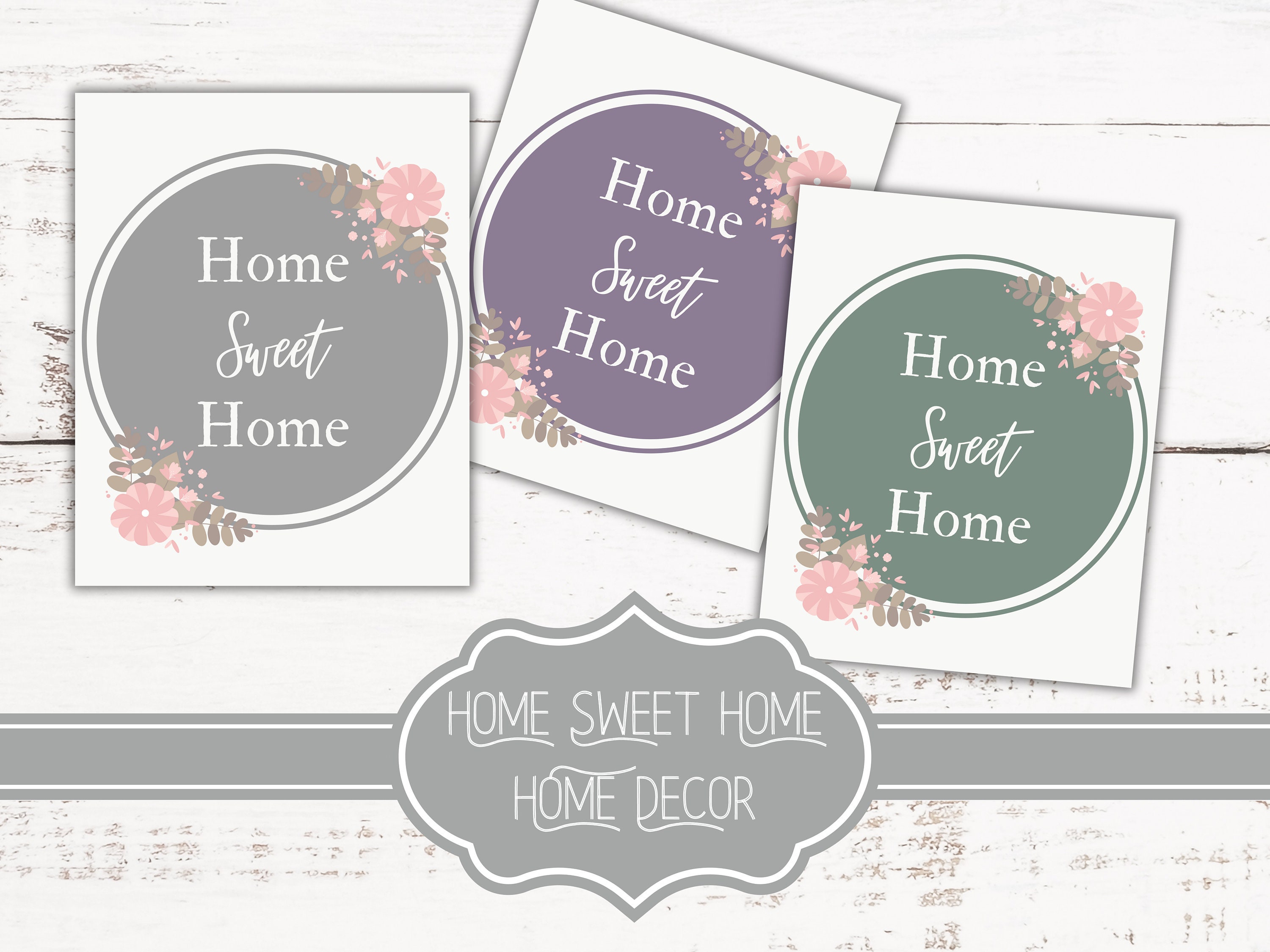 Home Sweet Home Cricut Printable Printable Home Decor for Instant DIY ...