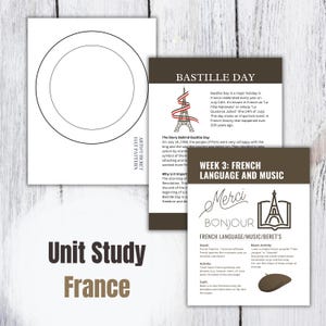 France Geography Unit Study for Ages 5-12 - Etsy