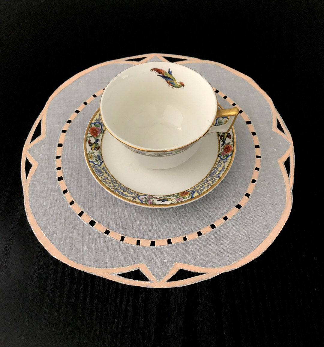 Handpainted & Cutwork Doily, 10.5 “ Round, for Any Occasion - Etsy