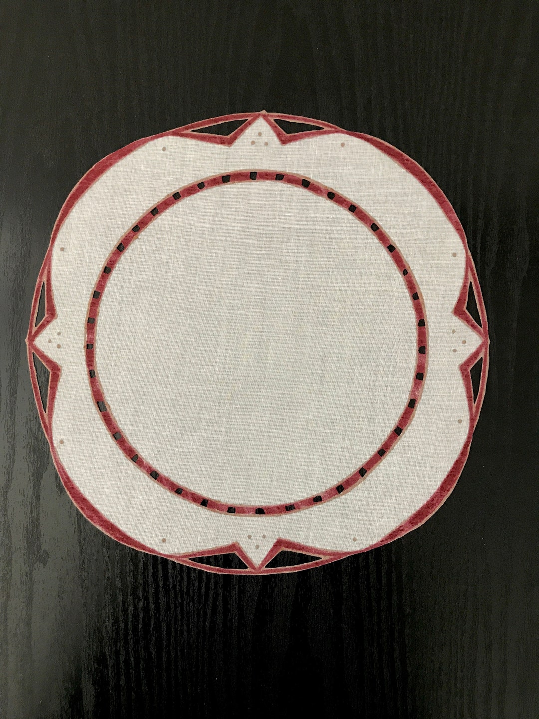 Handpainted & Cutwork Doily, 10 “ Round, for Any Occasion. - Etsy