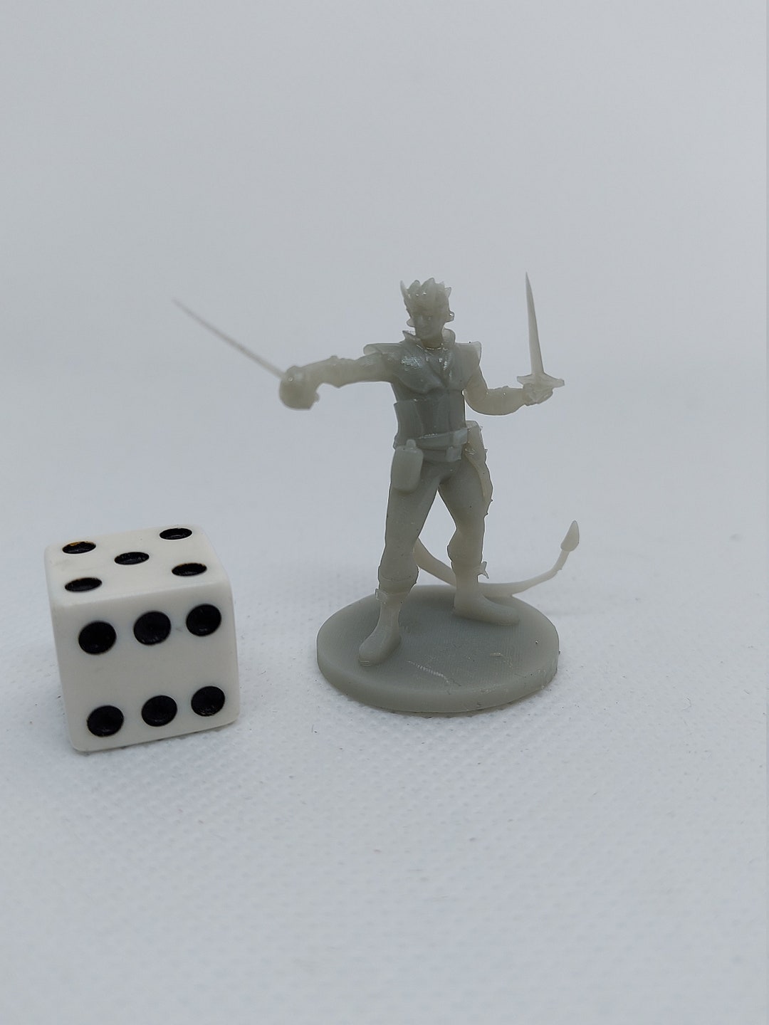 Tiefling Swashbuckler Rogue - 3D Printed RPG Tabletop Miniature - Etsy