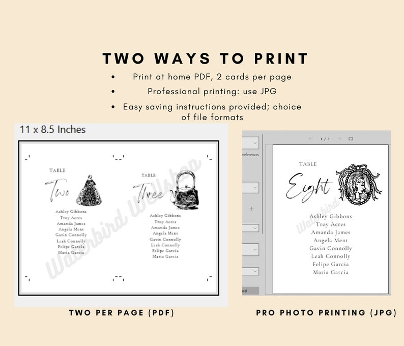 Regency Table Seating Chart, Wedding Names, Jane Austen, Reception ...