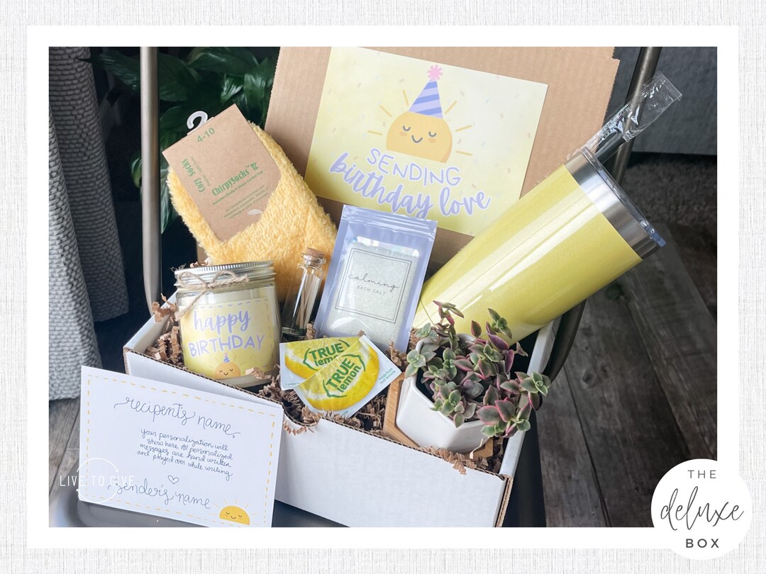 BIRTHDAY Care Package • sunshine Box • Just Because Gift • Sending ...