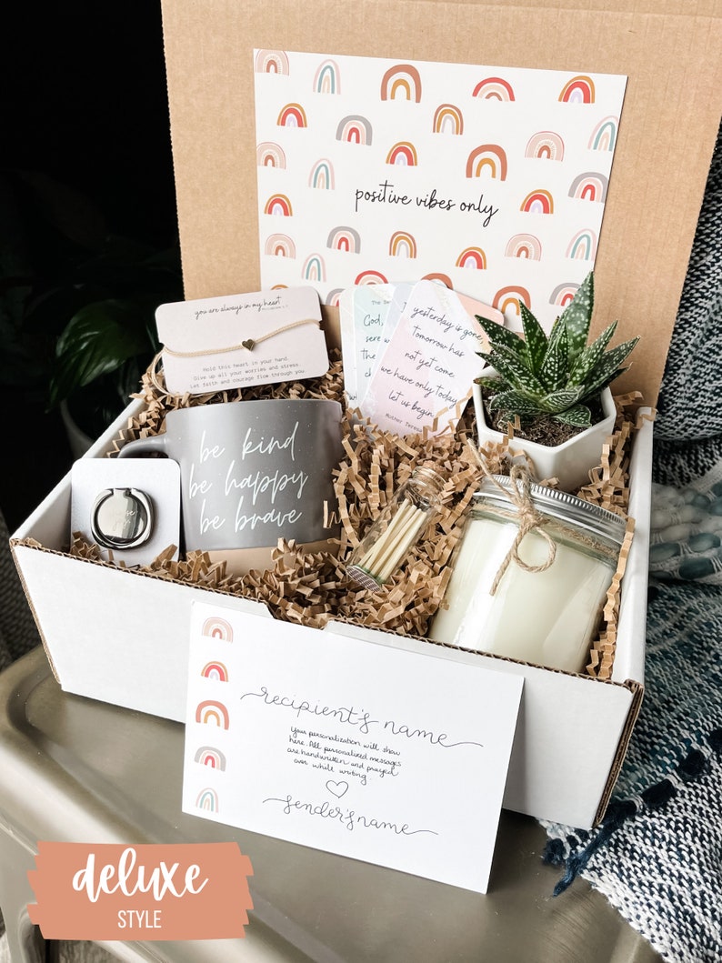 Positive Vibes Gift Box • encouragement Gift • Thinking of You Care ...