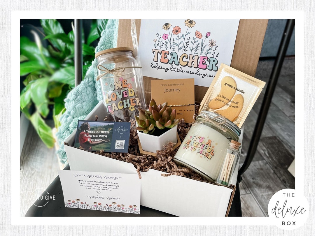 TEACHER Care Package + Tree Planted Donation • teacher Gift • Back to ...