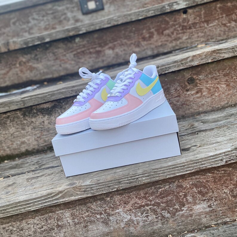 Pastel Air Force 1 / Air Force 1 Custom / Womans Air Force 1 / - Etsy