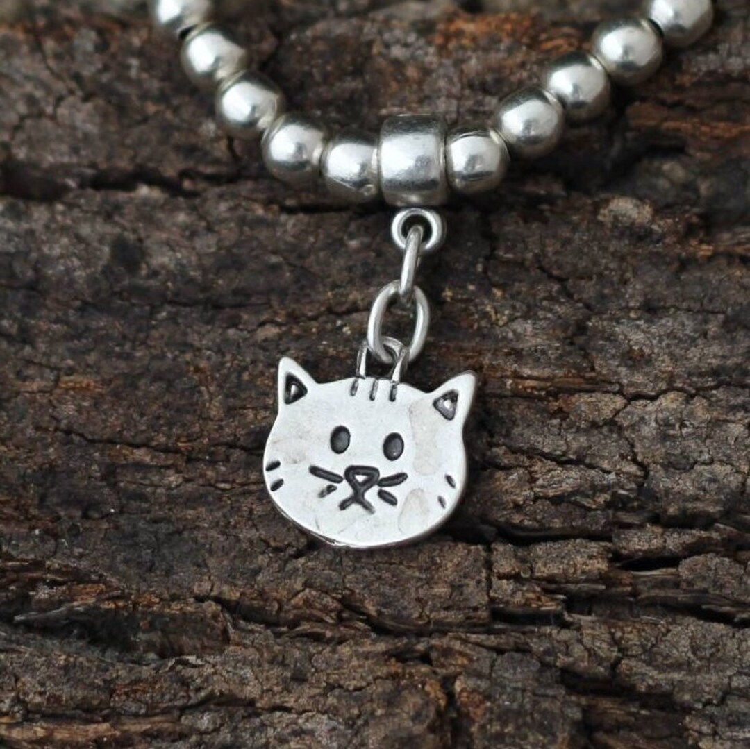 Cat Bracelet, Jewelry for Cat Lovers, Elastic Bracelet, Simple Bracelet ...