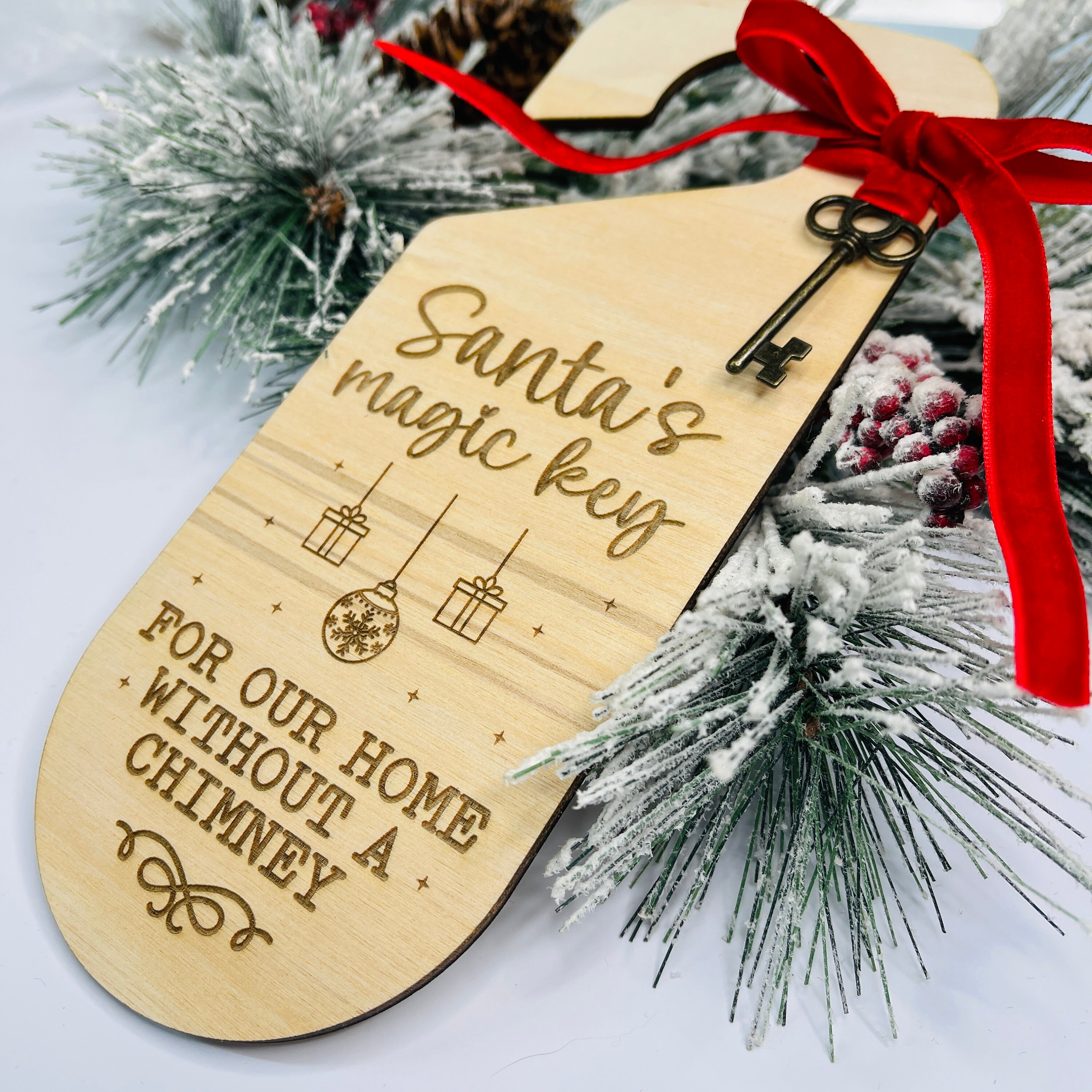 Santa's Magic Key Door Knob Hanger, Christmas Eve Tradition, Santa's ...