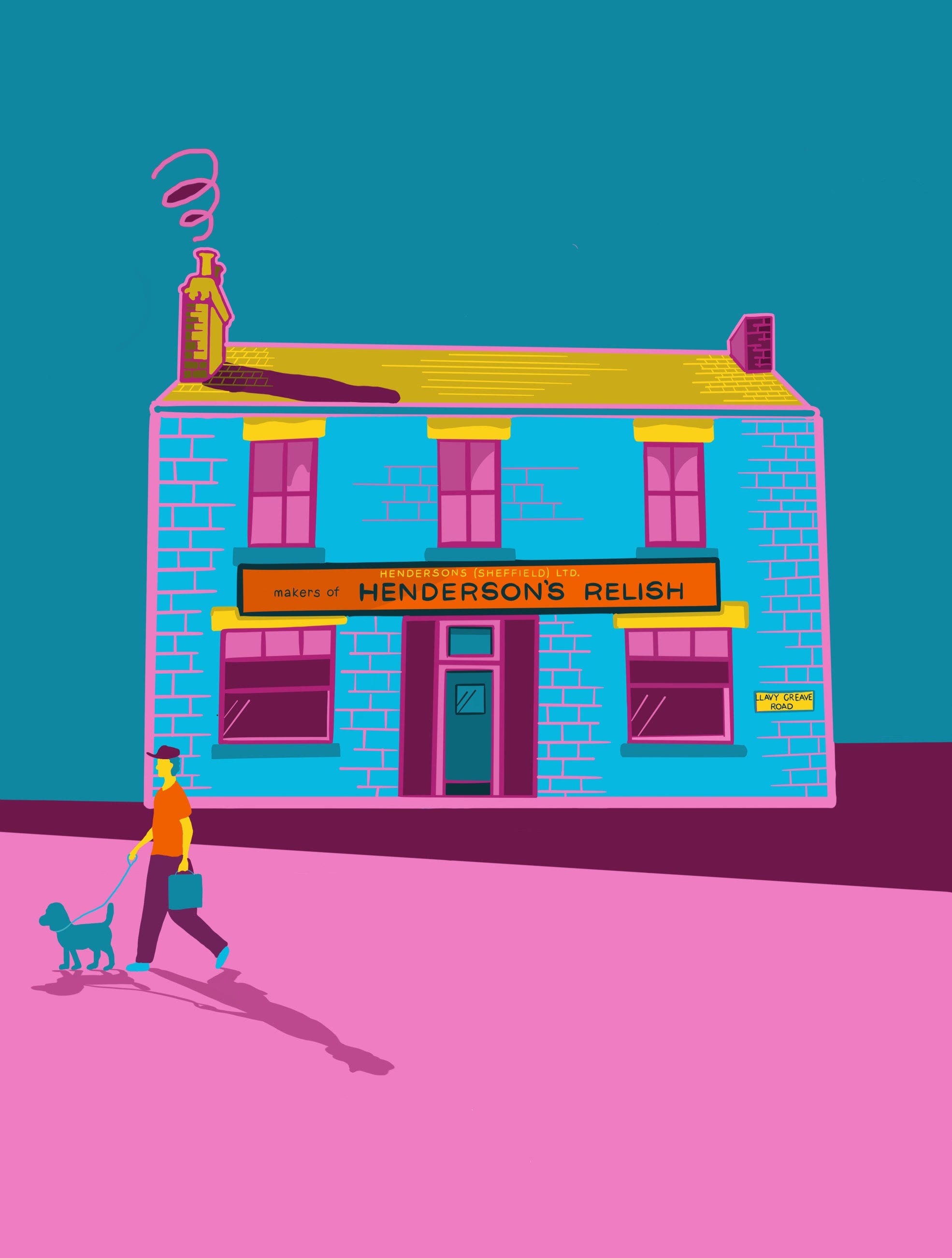 Henderson's Relish Iconic Building Print, Sheffield, Graphic Print - Etsy