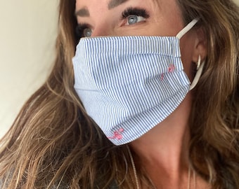 Preppy Face Mask | Etsy