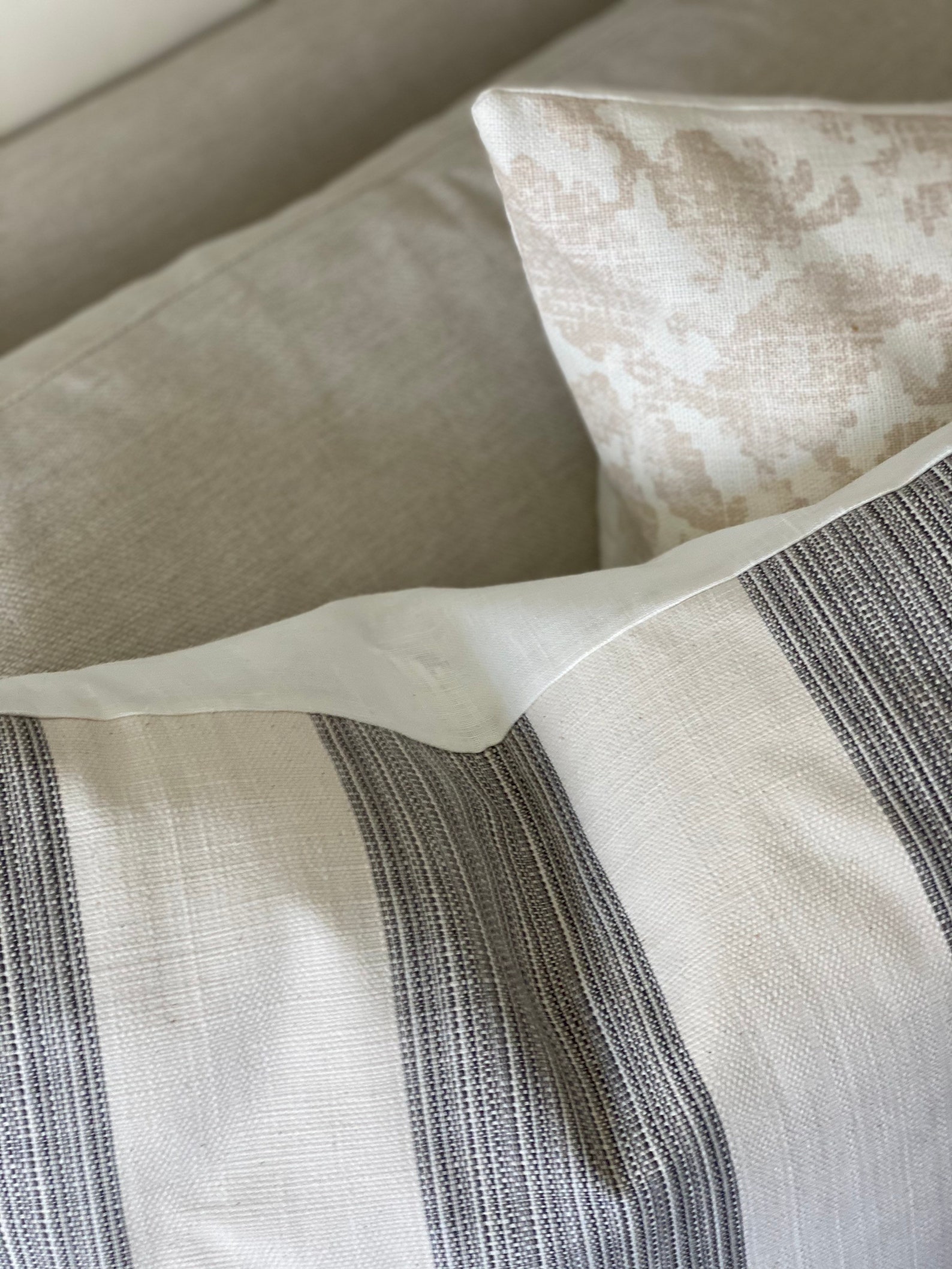 Designer Stripe Patten Grey White Black Wide Stripe and a - Etsy