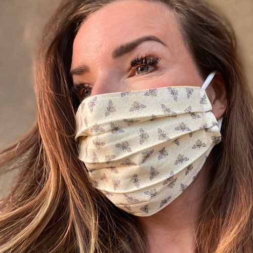 Bee Face Mask Bumble Bee Animal Bug Tropical Food Grocery - Etsy