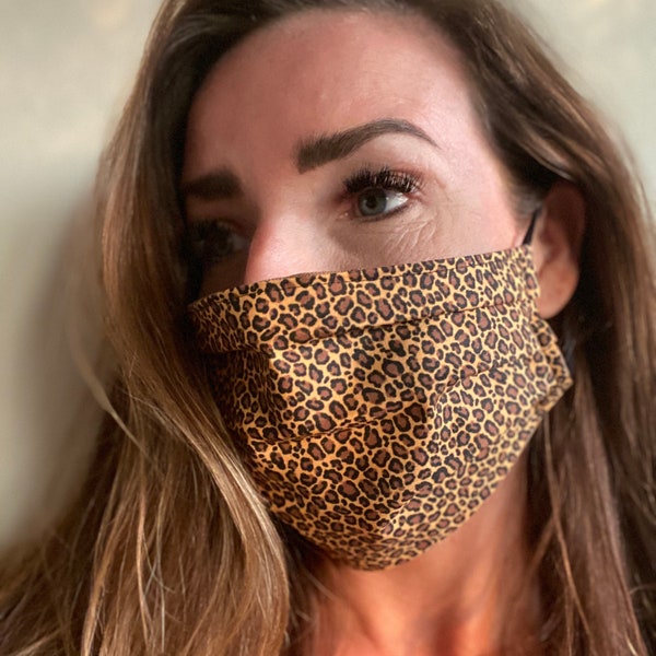 Cheetah Face Mask - Etsy