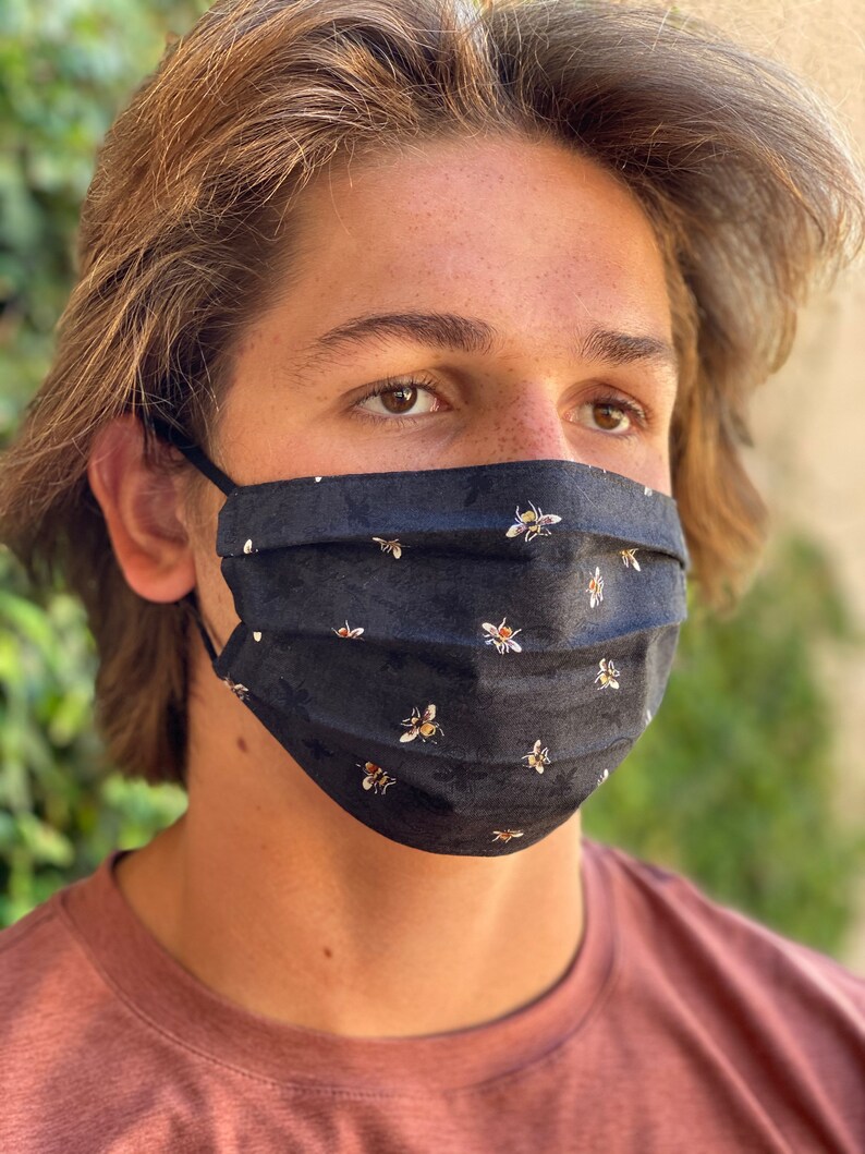 Bee Face Mask Bumble Bee Animal Bug Tropical Food Grocery - Etsy