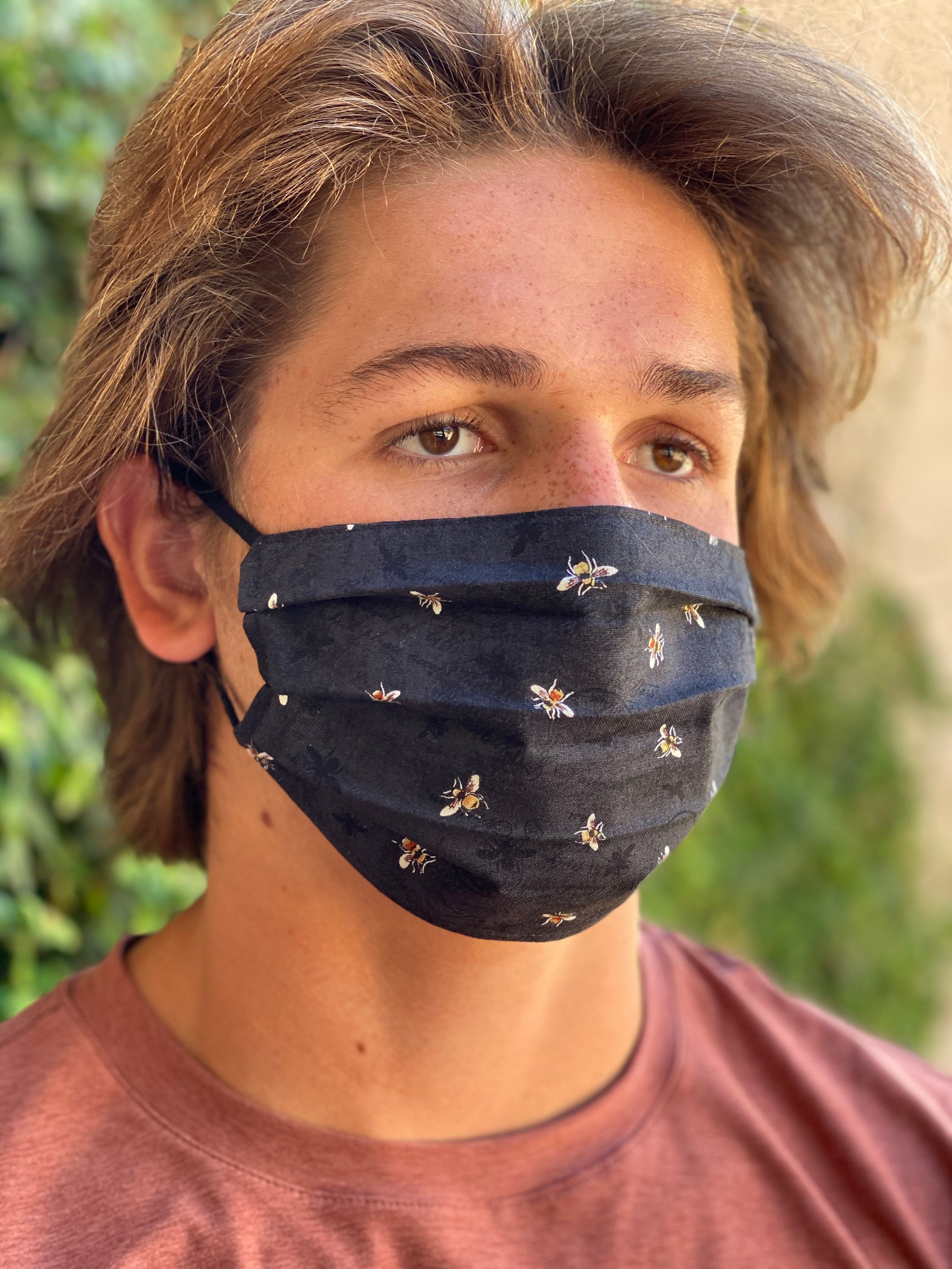 Bee Face Mask Bumble Bee Animal Bug Tropical Food Grocery - Etsy