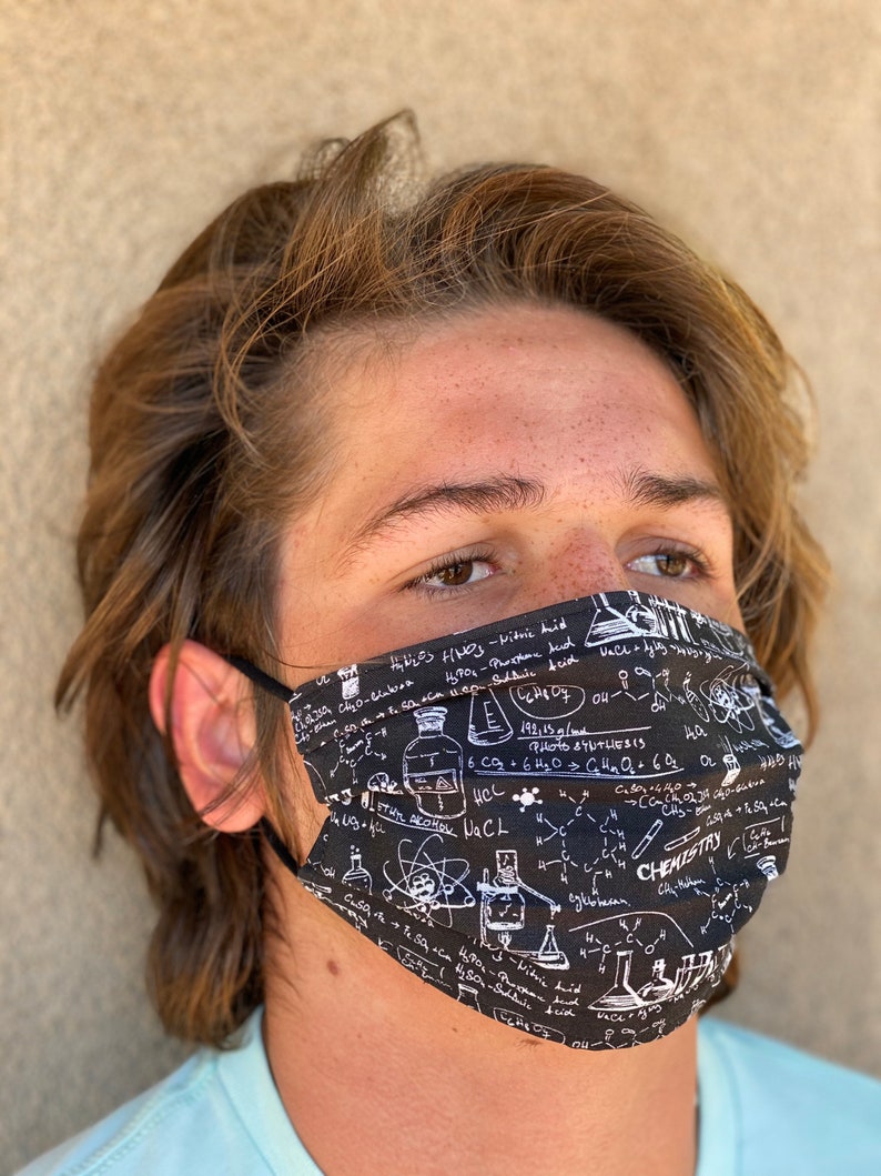 Science Face Mask chemistry biology scientist adjustable two | Etsy