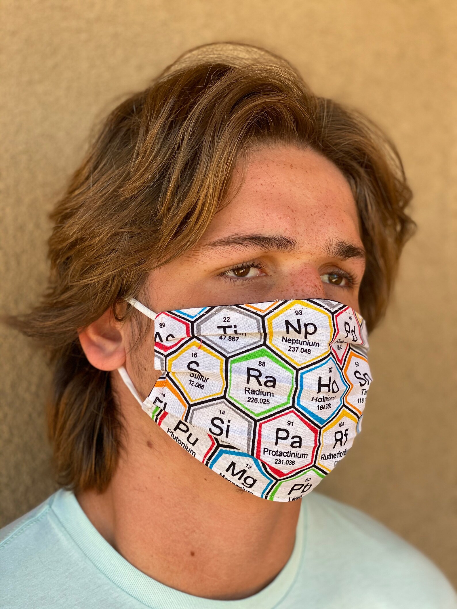 Science Face Mask Periodic Table Chemistry Biology Scientist | Etsy