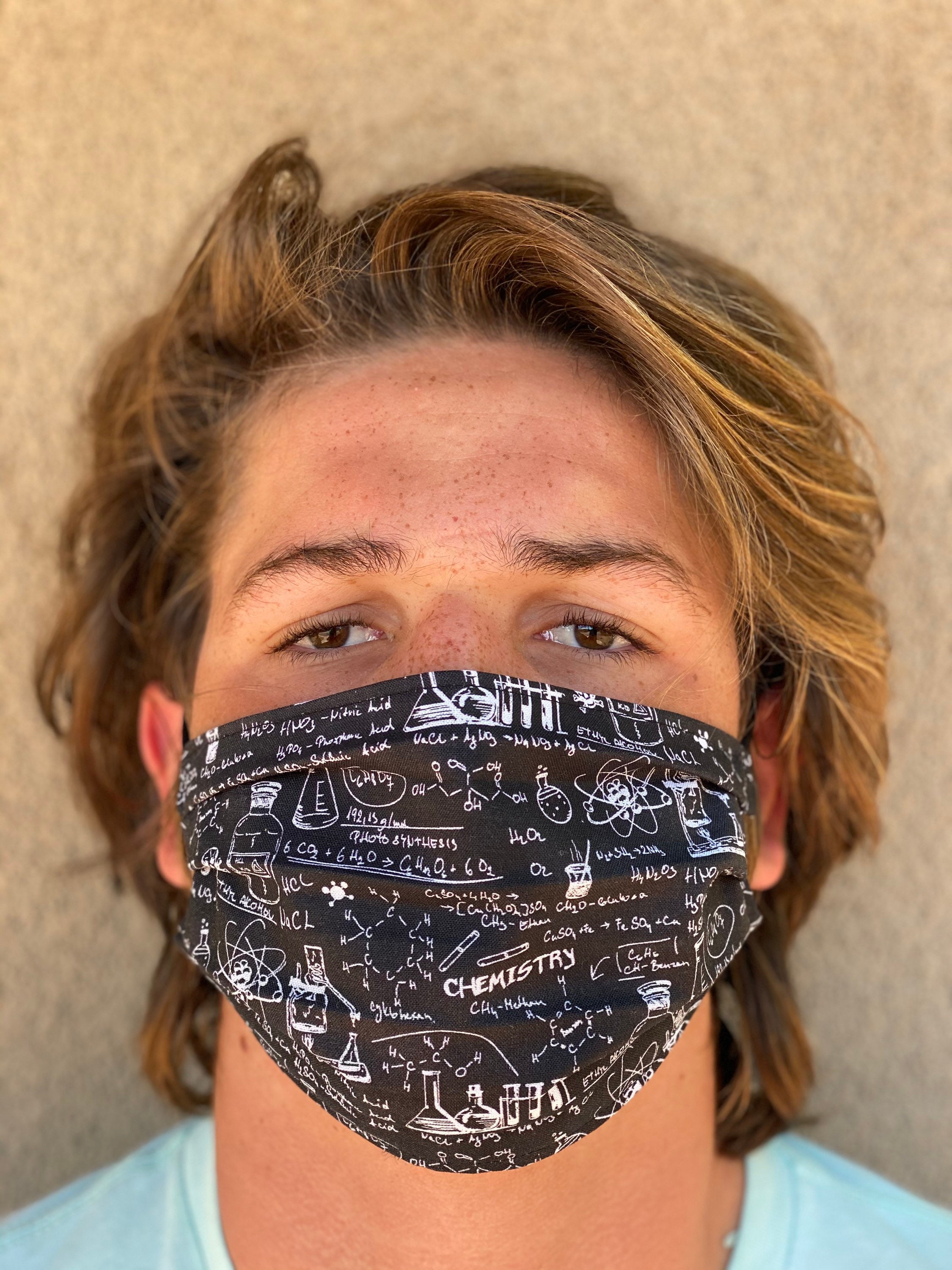 Science Face Mask chemistry biology scientist adjustable two | Etsy