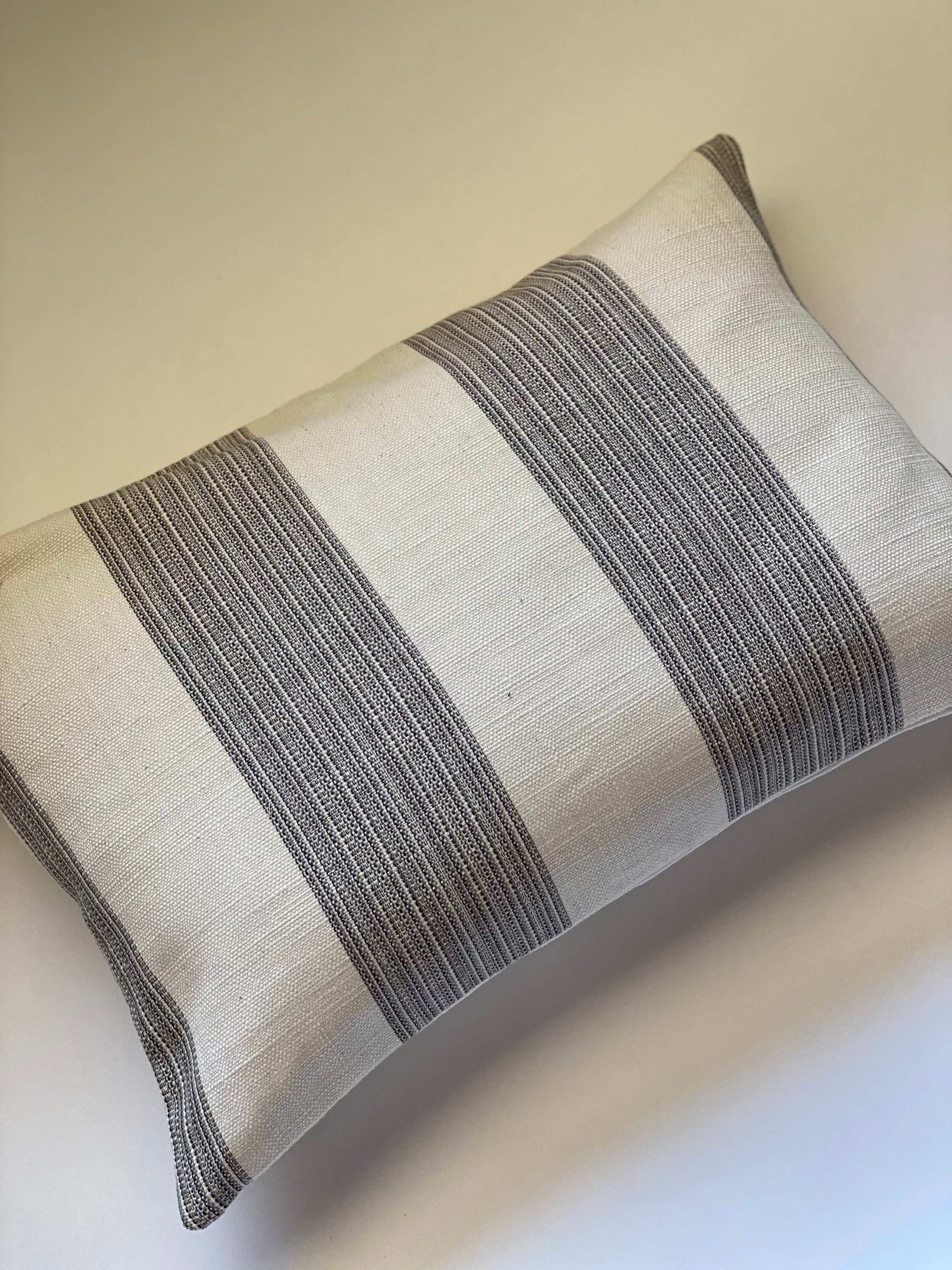 Designer Stripe Patten Grey White Black Wide Stripe and a | Etsy