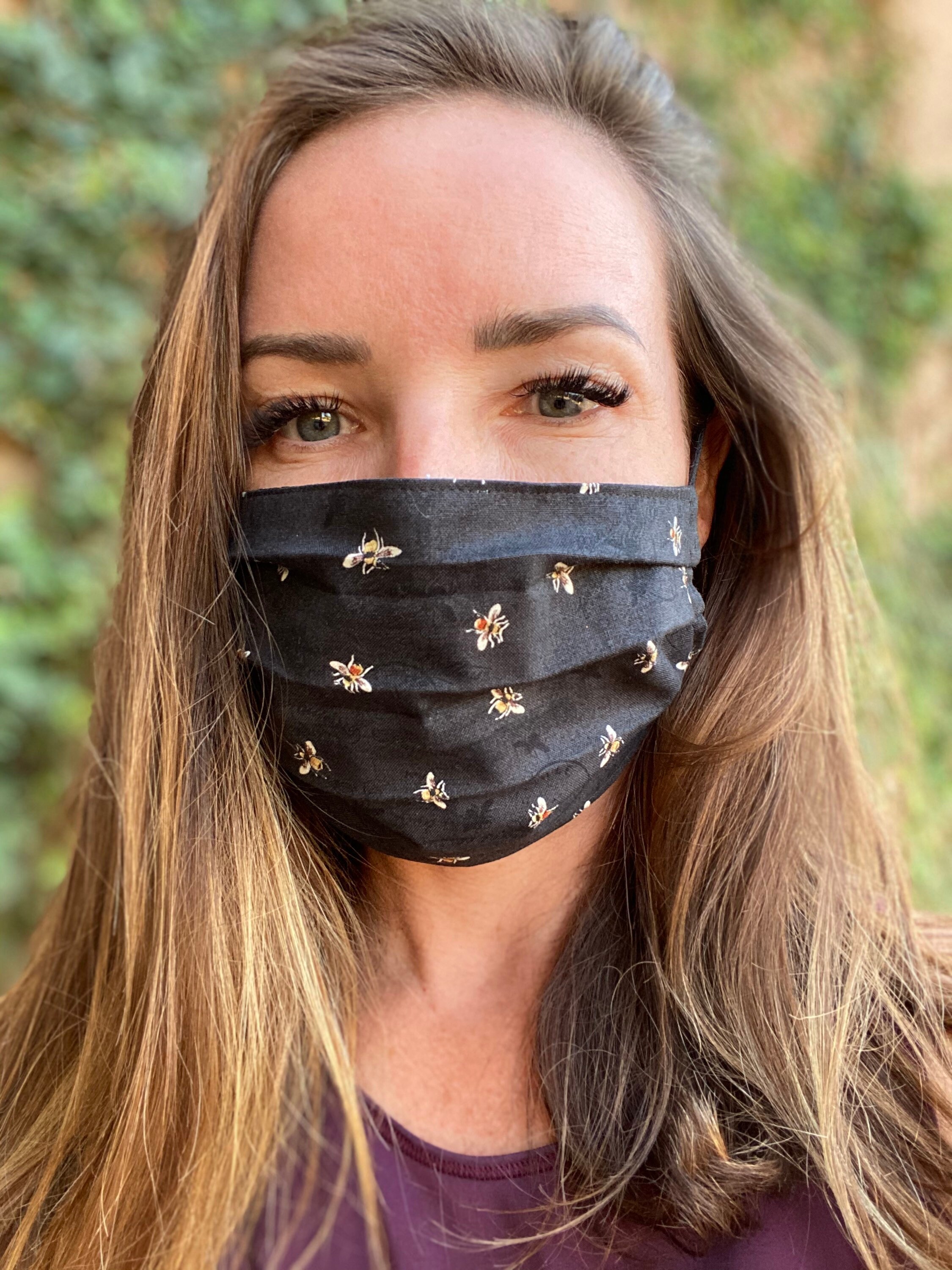 Bee Face Mask Bumble Bee Animal Bug Tropical Food Grocery - Etsy